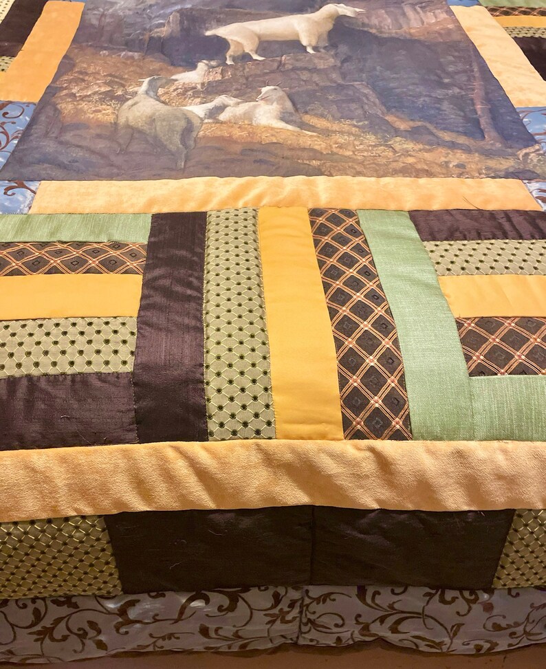 Mountain Goat Quilt, Goat, Quilt, Mountain Goats, Handcrafted ...