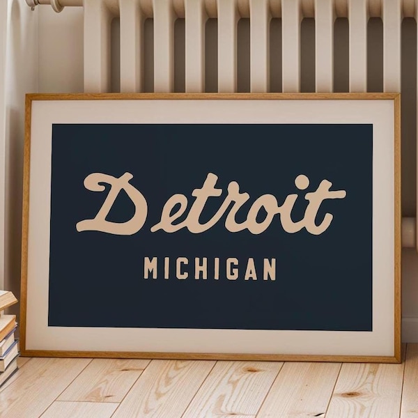 Detroit Poster - Etsy