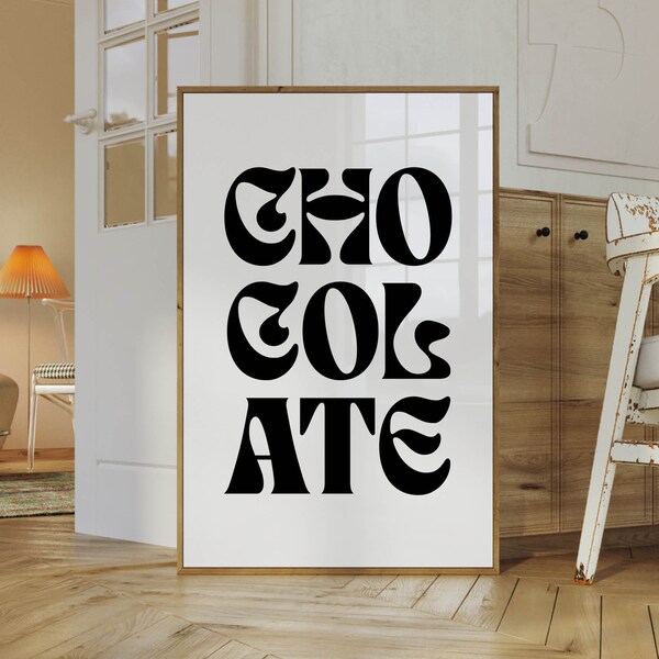 Chocolate Poster - Etsy