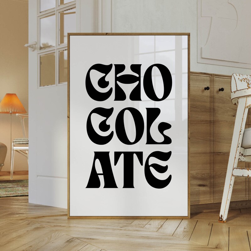 Chocolate Poster - Etsy