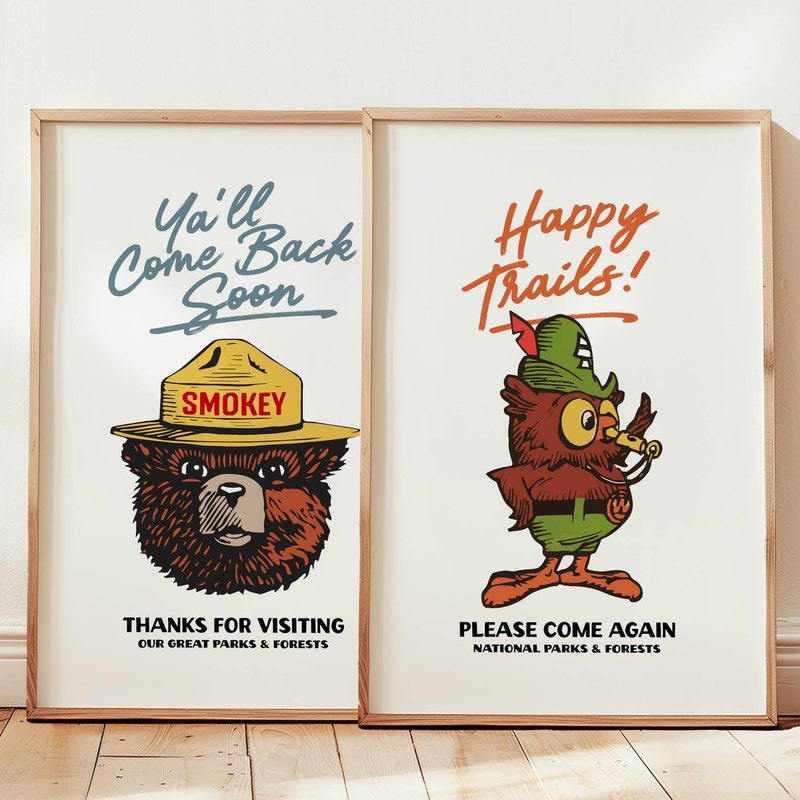 Smokey Bear Poster - Etsy