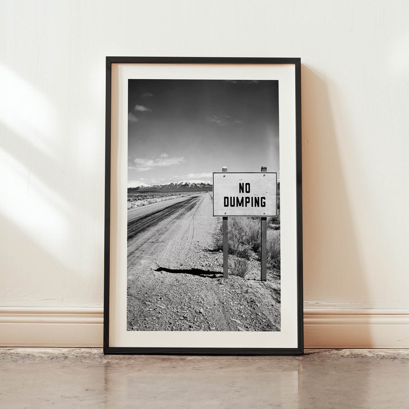 Funny No Dumping Sign - Etsy