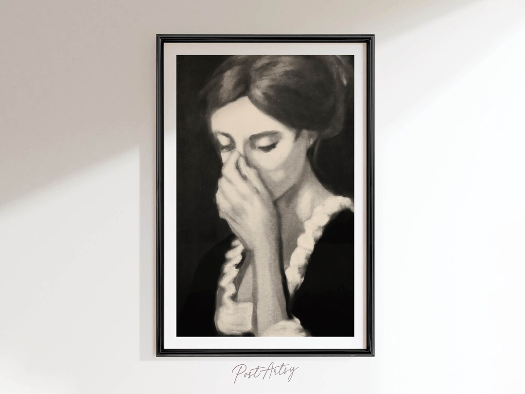 Funny Bathroom Art Print, Halftone Lady, Mid-century Modern Decor - Etsy