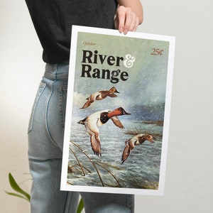 Hunting Print Vintage Hunting Art Poster Geese Hunting Gift for Dad ...