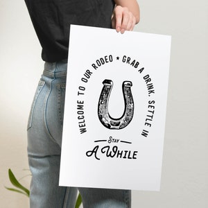 Rodeo Kitchen Print Western Kitchen Art Gift for Home Western Wall Art ...