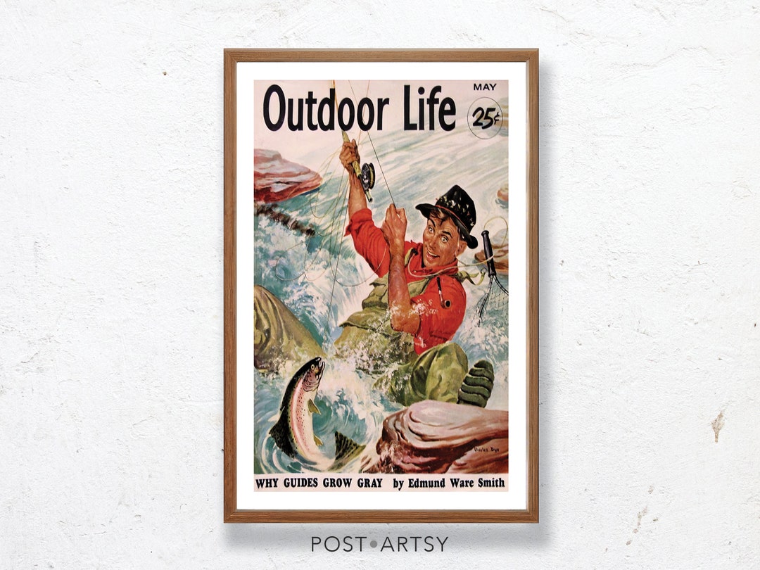 Vintage Fishing Poster Retro Fishing Print Vintage Travel - Etsy