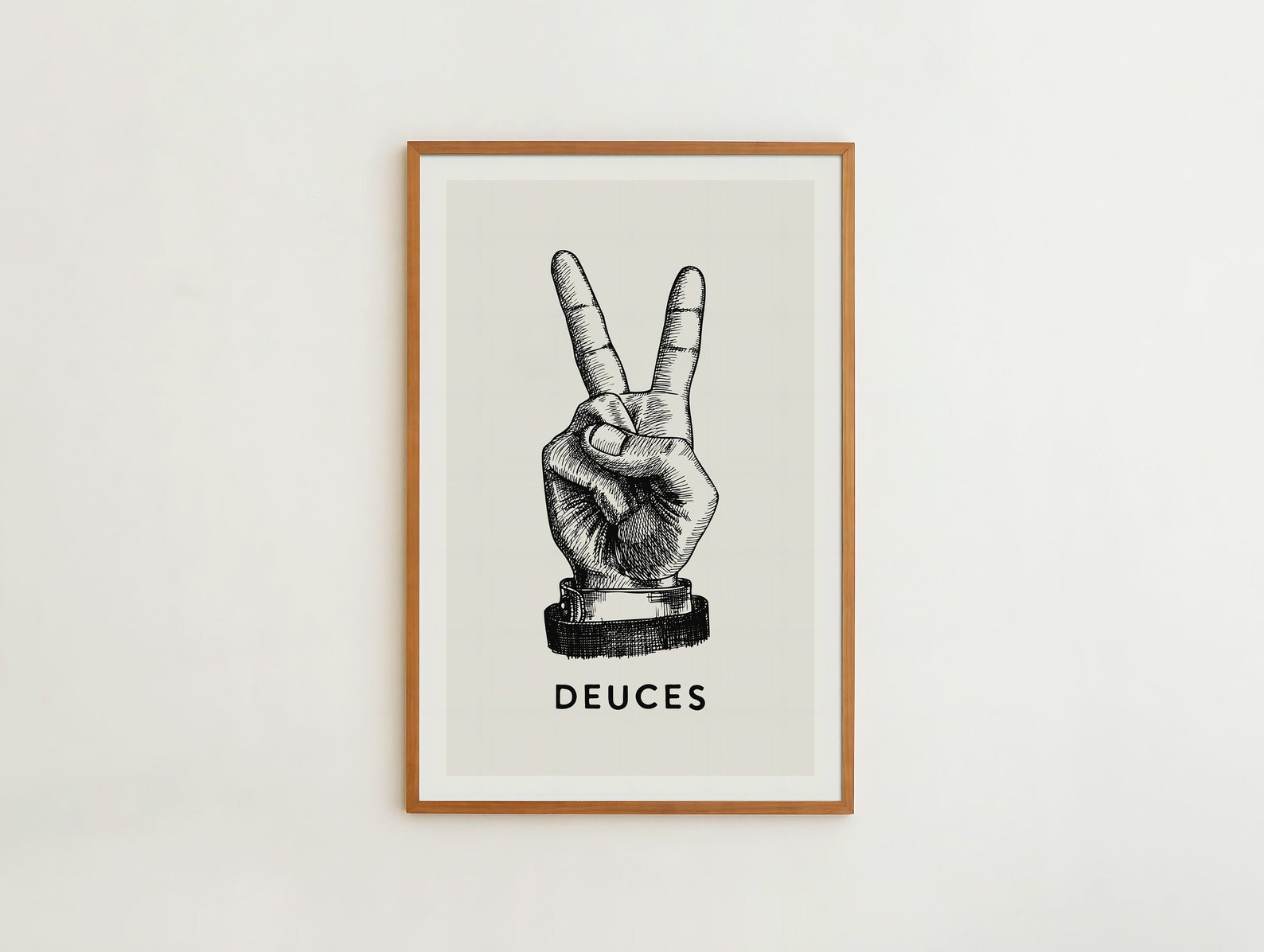 Deuces Print Funny Bathroom Print Retro Funny Bathroom Wall Art ...