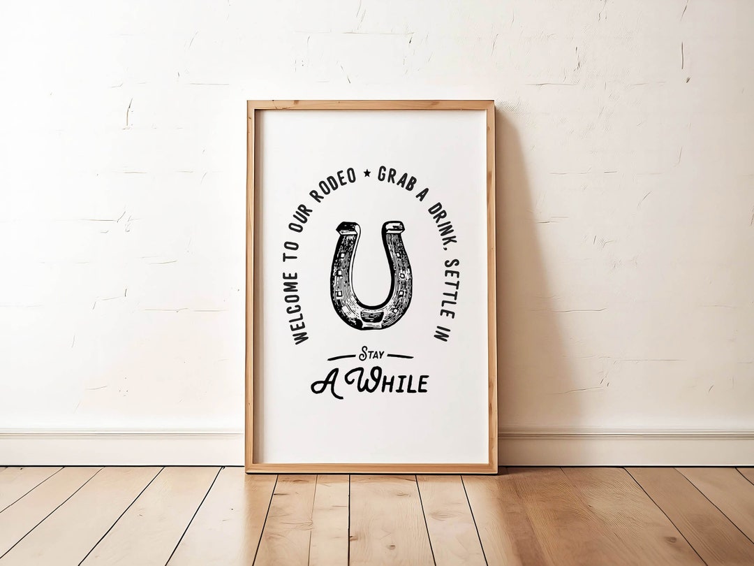 Rodeo Kitchen Print Western Kitchen Art Gift for Home Western Wall Art ...