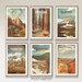 National Park Poster Set Mix and Match National Park Travel - Etsy