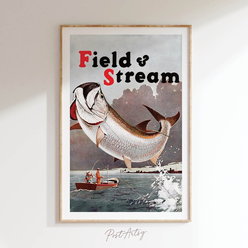 Vintage Fish Poster - Etsy