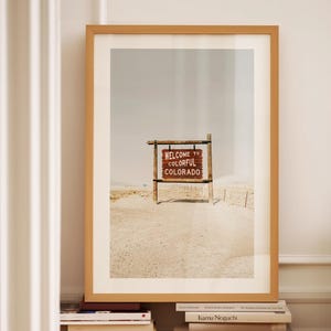 Colorado Welcome Sign Print, Rustic Travel Art (11x17) - Etsy