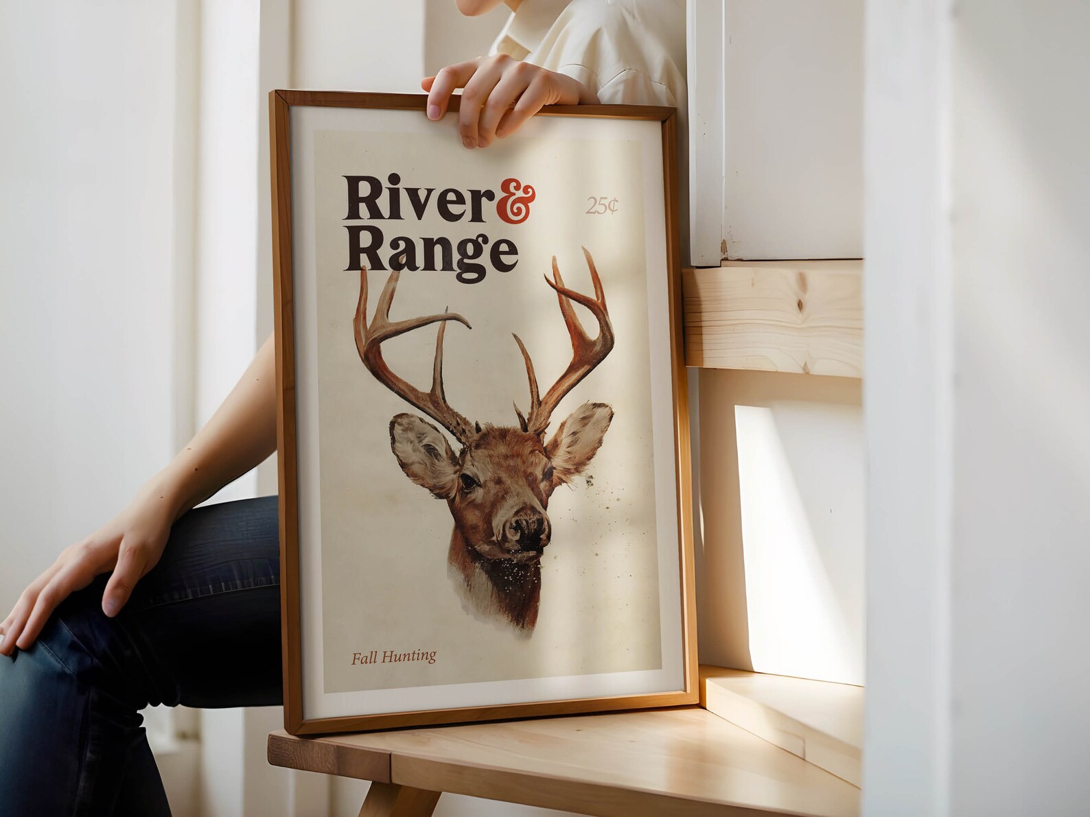 Hunting Art Print Vintage Hunting Poster Deer Hunting Gift for Dad ...