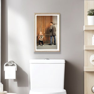 Funny Bathroom Movie Poster Amusing Bathroom Decor Film Scene - Etsy
