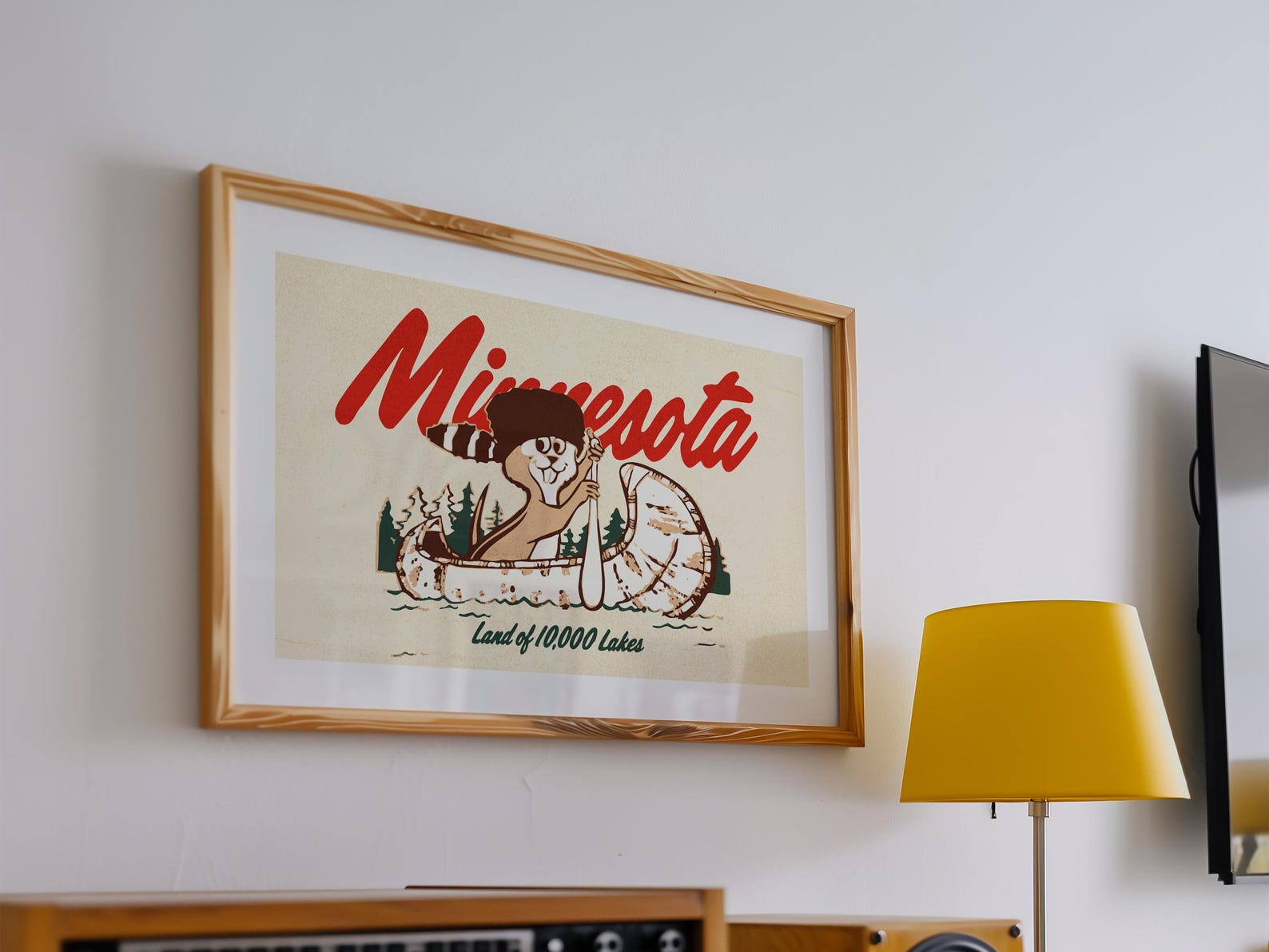 Retro Minnesota Art Print: Lakes & Outdoorsy Decor - Etsy