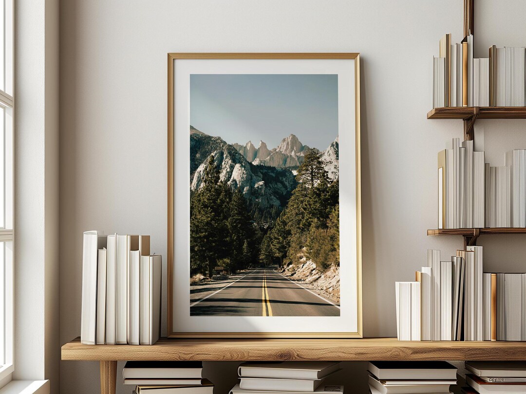Travel Snapshot Mt. Whitney Print California Art Wall Decor Mt. Whitney ...
