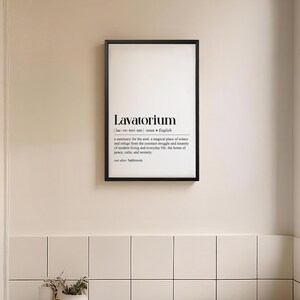 Funny Bathroom Definition Print, Lavatory Humor Wall Art - Etsy Canada