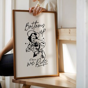 Western Coffee Prints Coffee Wall Art Coffee Bar Decor Cowboy Cowgirl ...