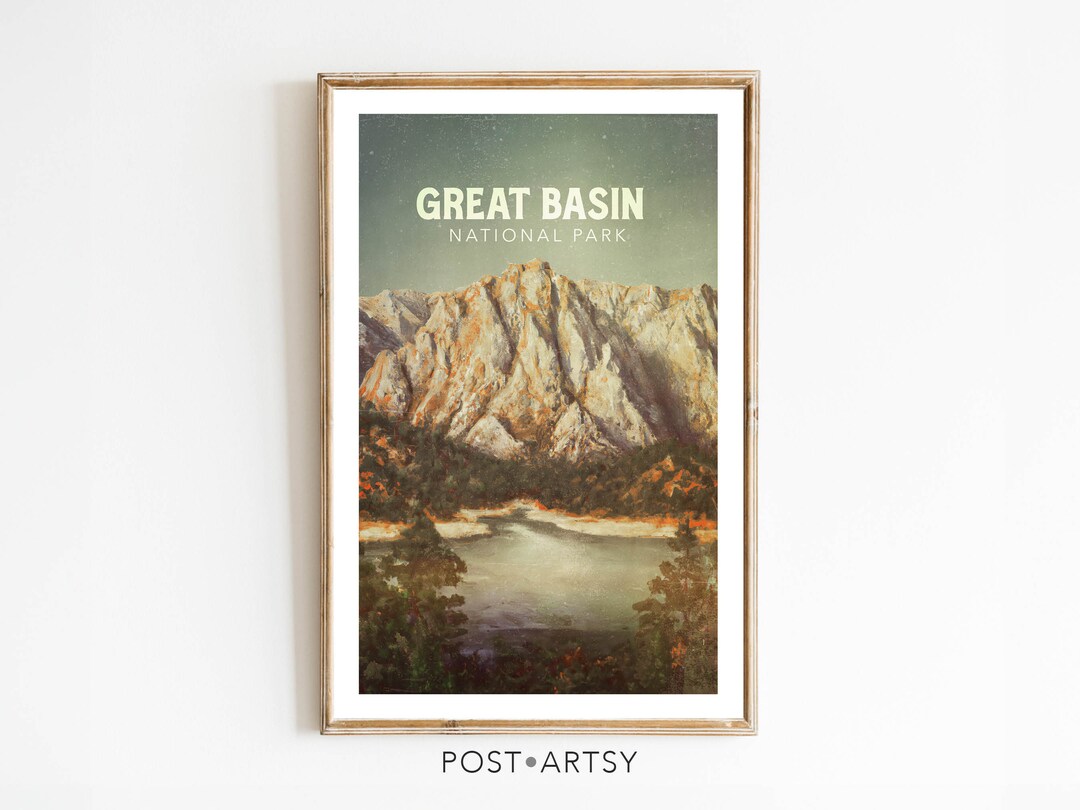 Basin National Park Vintage Poster, Travel Art Print - Etsy