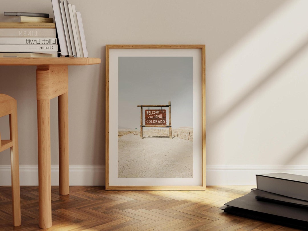 Colorado Welcome Sign Print, Rustic Travel Art (11x17) - Etsy