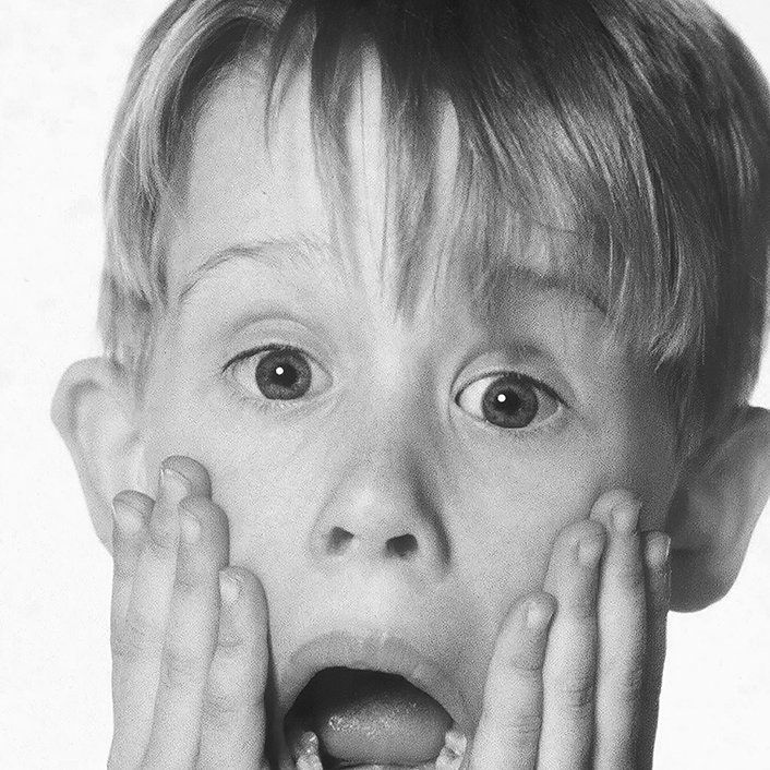 Funny Bathroom Art, Home Alone Movie Poster, Kevin McCallister Print ...