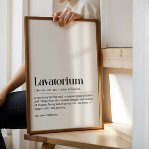 Funny Bathroom Definition Print, Lavatory Humor Wall Art - Etsy Canada