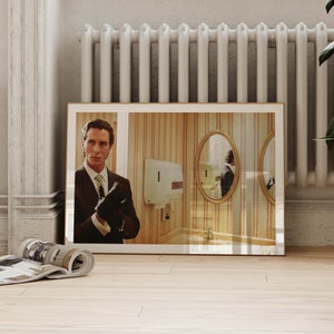 Bathroom Wall Art Movie Poster Print Horror Movie Halloween Digital Oil ...