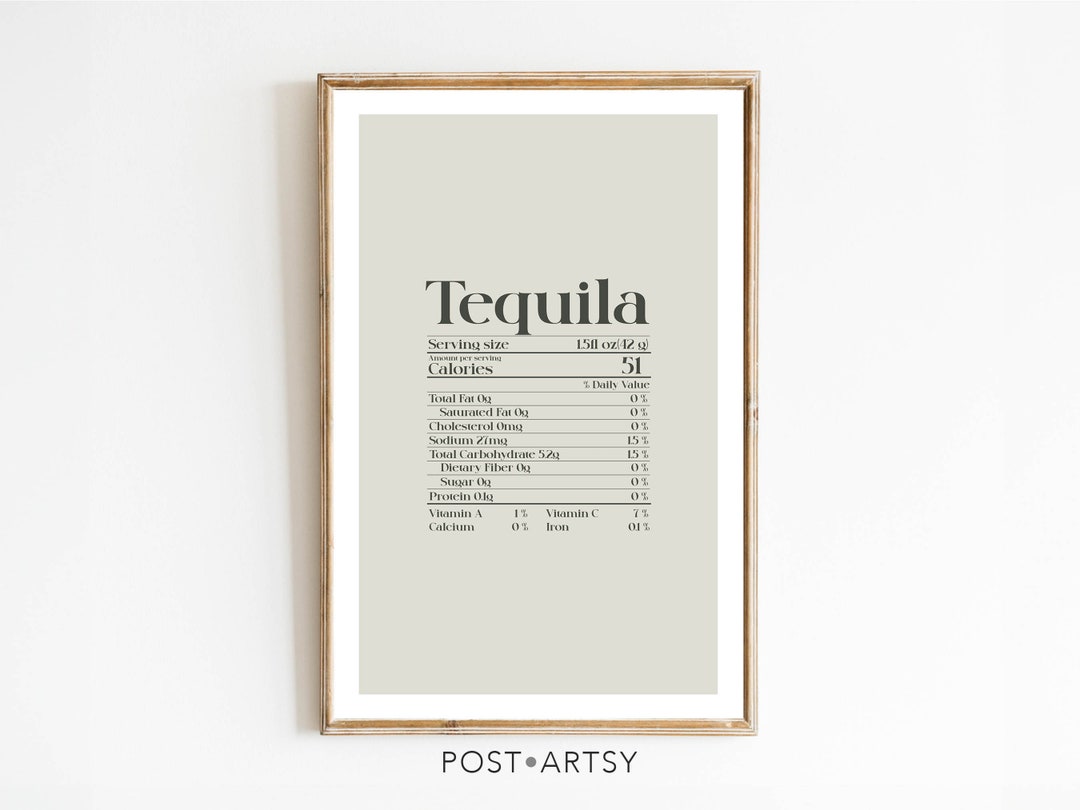Tequila Wall Art Bar Lounge Decor Tequila Bar Print Bar Cart Poster Fun ...
