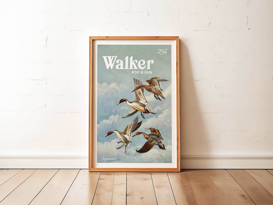 Hunting Art Print Vintage Hunting Poster Geese Hunting Gift for Dad ...