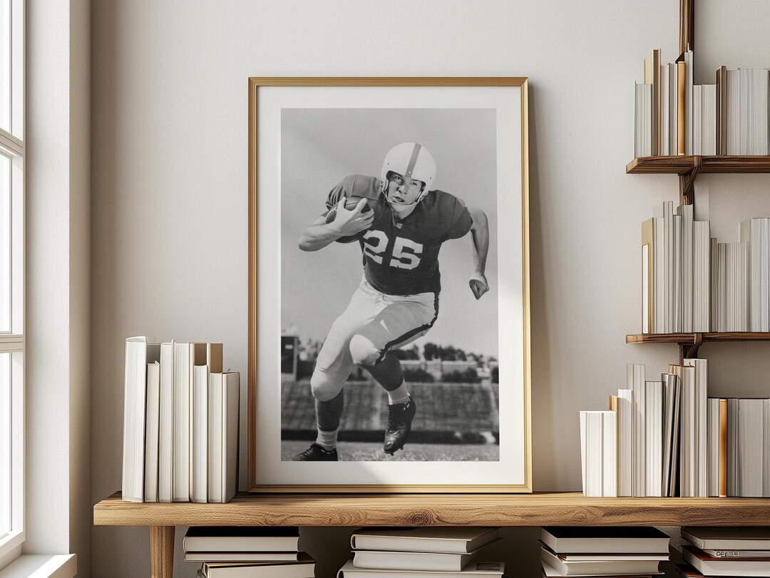 Sports Snapshot Retro Football Print Football Art Wall Decor American ...