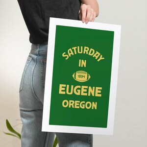 Retro Oregon Sports Print Oregon Art Wall Decor Travel Oregon Wall Art ...