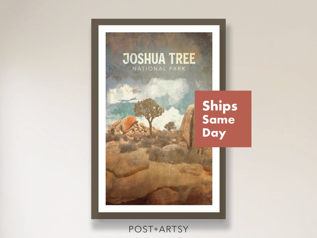JOSHUA TREE Poster National Park Poster Print Vintage National - Etsy