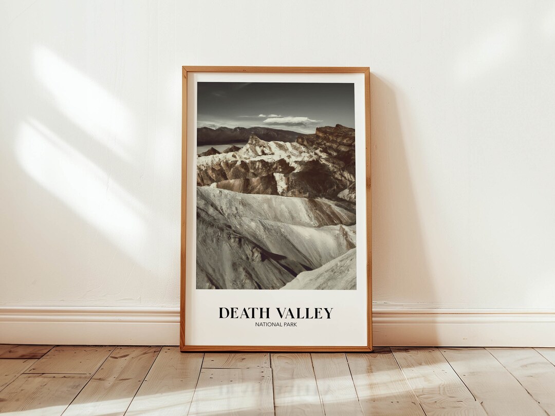 Death Valley Print | Rustic National Park Poster, Vintage Travel Art - Etsy