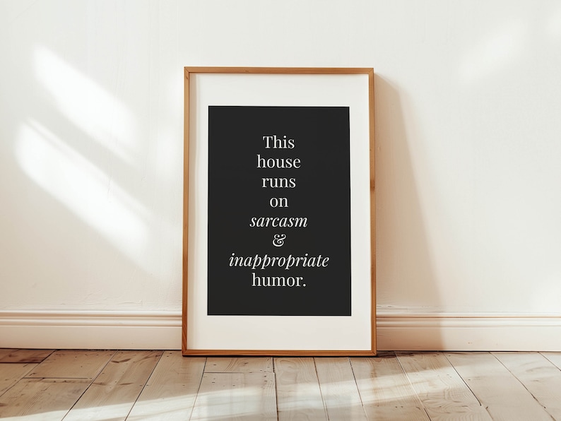 Inappropriate Humor Quote Print, Funny Kitchen Art (digital Download ...