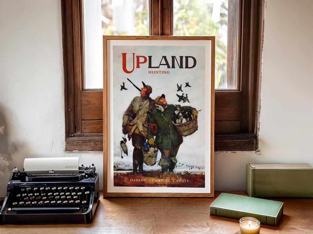 Retro Hunting Art Print: Vintage Outdoorsman Wall Decor - Etsy