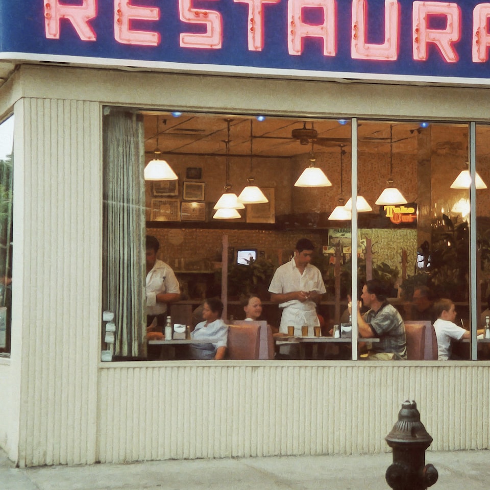 Seinfeld Poster - Seinfeld Restaurant - TV Poster Print, Digital Oil ...