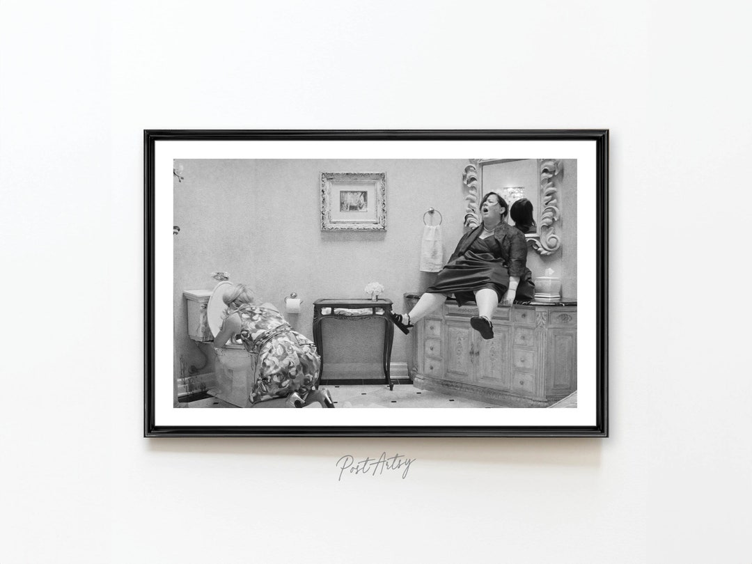 Funny Bathroom Art Movie Poster Print Film Scene Toilet Humor Digital ...