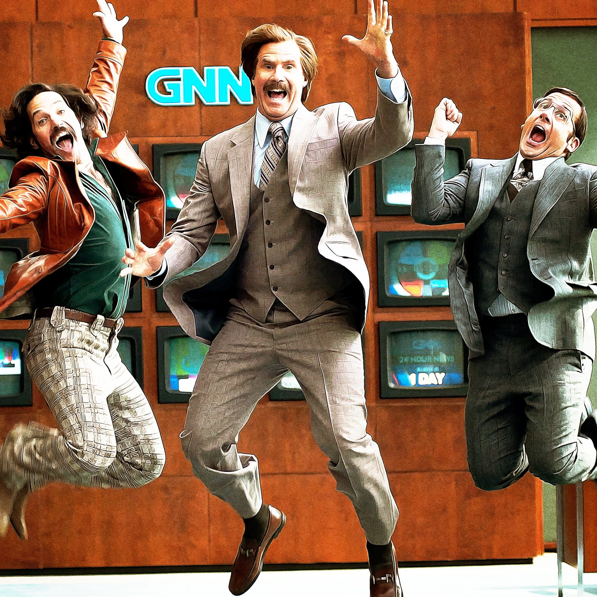 Anchorman Movie Poster Funny Movie Poster Print Comedy - Etsy