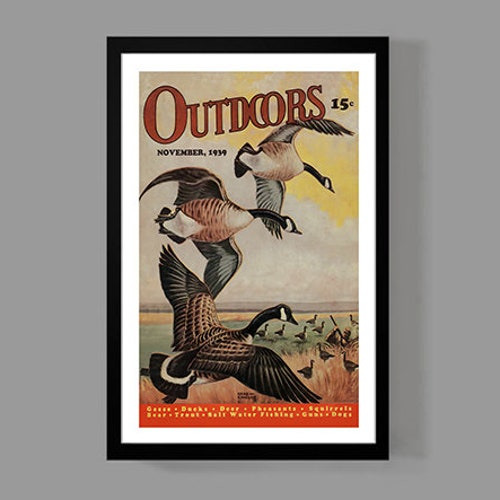 Vintage Duck Hunting Art Poster Sports Decor Art Retro Decor - Etsy