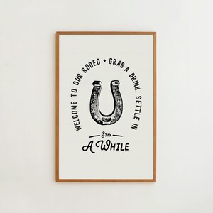 Rodeo Kitchen Print Western Kitchen Art Gift for Home Western Wall Art ...