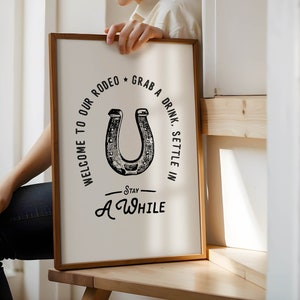 Rodeo Kitchen Print Western Kitchen Art Gift for Home Western Wall Art ...