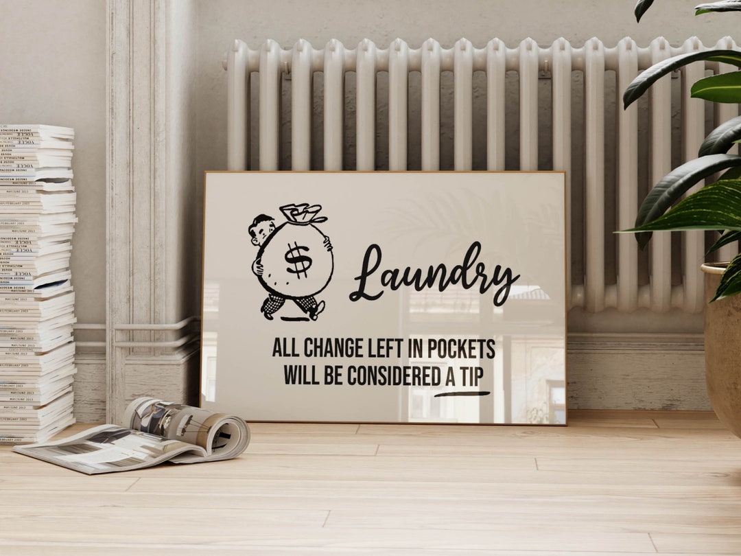 Funny Laundry Room Sign Laundry Wall Art Decor Utility Room Print ...