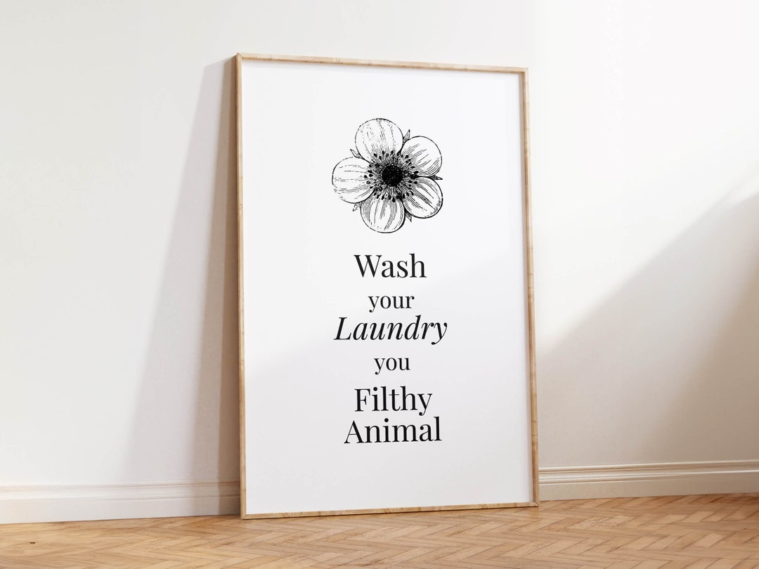 Laundry Quote Print Laundry Room Art Poster Laundry Wall Art Decor ...
