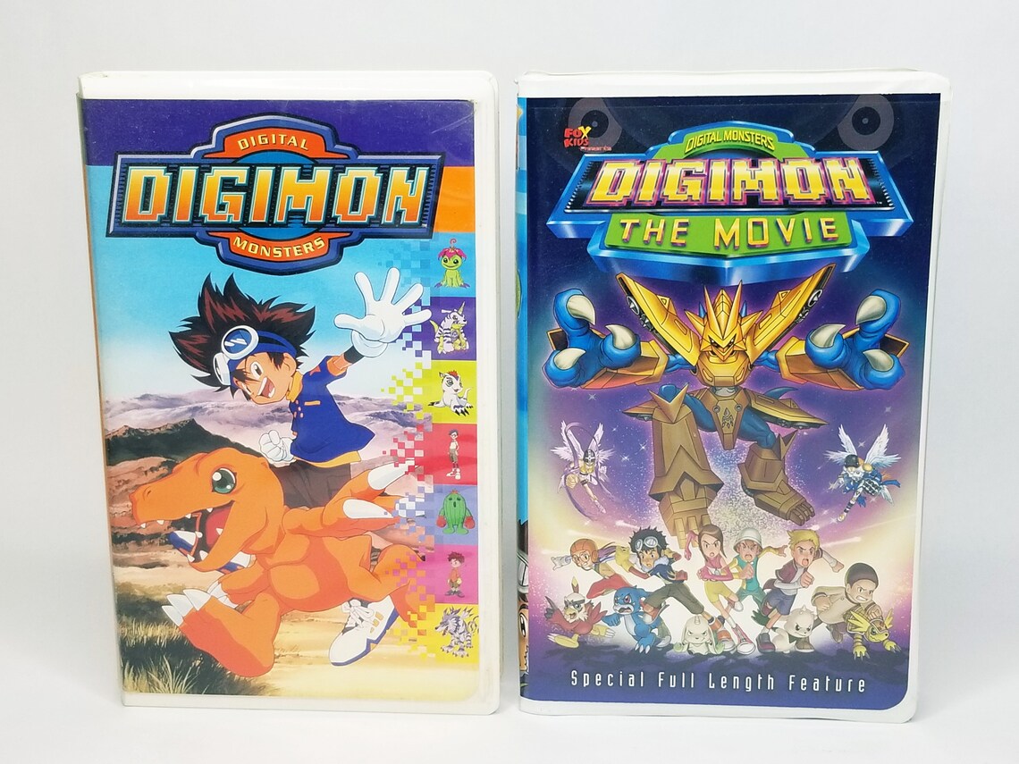 Vintage Digimon VHS Tapes Lot Anime Movie Tv Show 90s Y2k Kid | Etsy