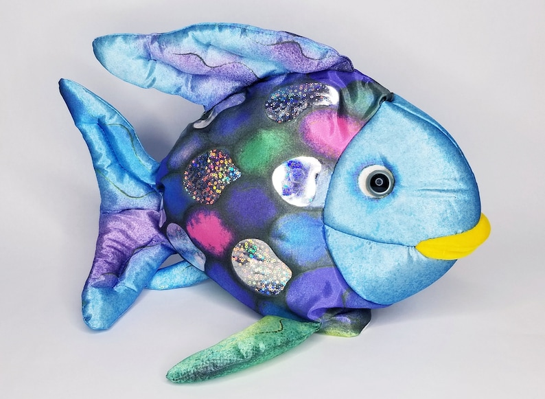 Original 1998 Rainbow Fish Hand Puppet 12 Plush Vintage | Etsy