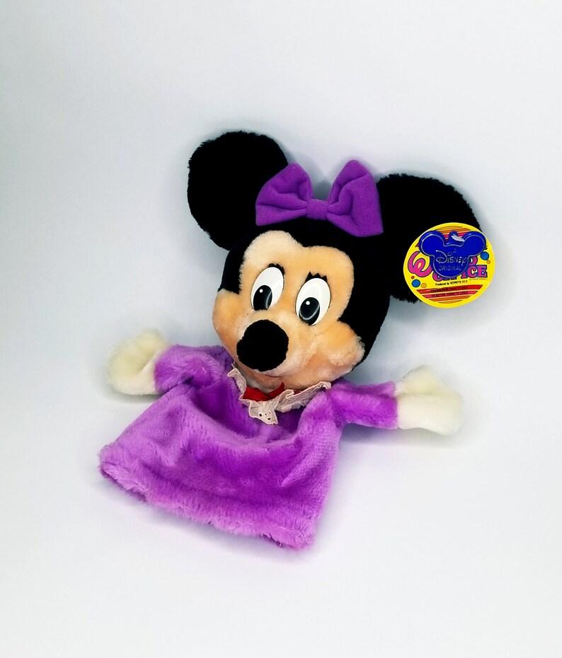 1989 Walt Disney Company Minnie Mouse Hand Puppet Vintage | Etsy