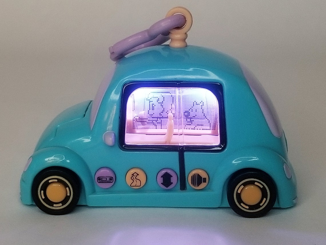 Pixel Chix Blue Car Electronic Virtual Interactive Toy | Etsy