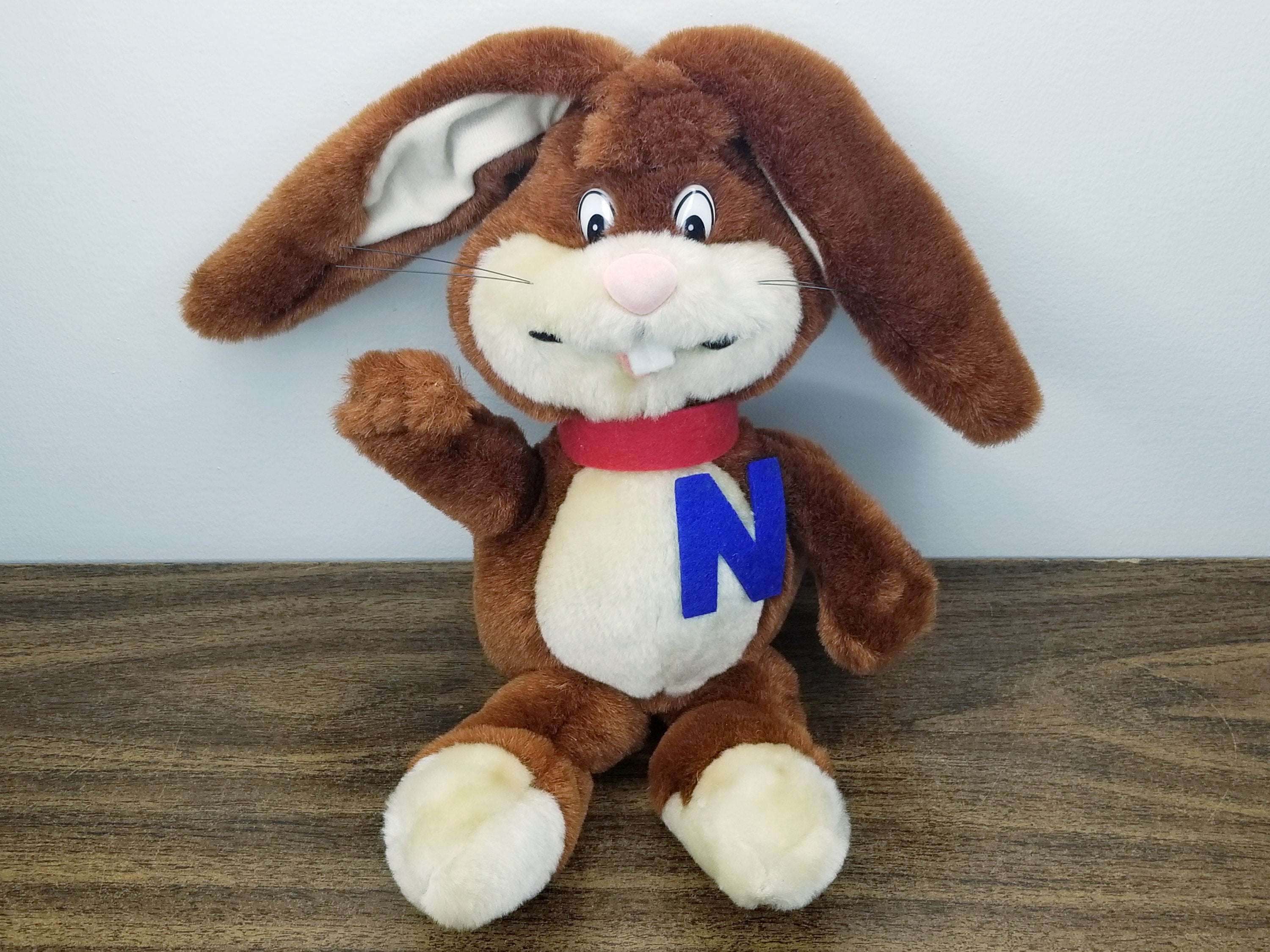 90s Vintage Nesquik Chocolate Milk Rabbit Nestle Quick Stuffed | Etsy