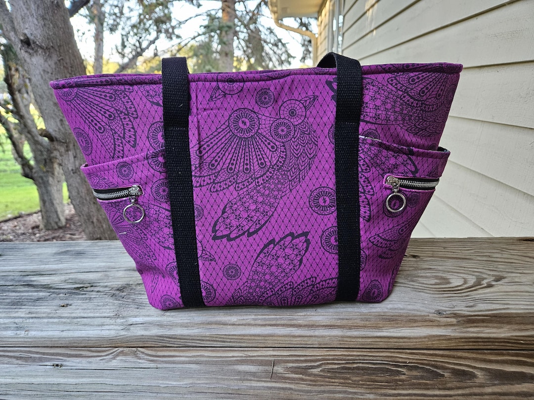 Tote Bag, Featuring Tula Pink Nightshade Deja Vu, Hand Made - Etsy