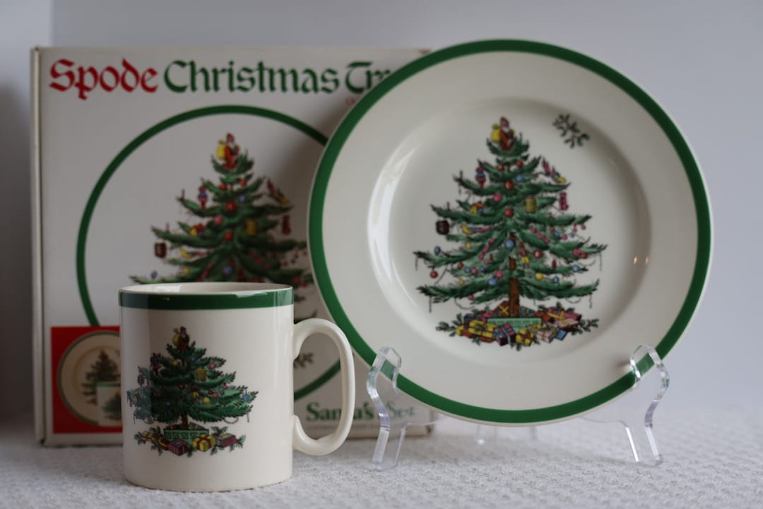 Spode Christmas ”santa’s Set” With Plate and Mug - New in Box - Etsy