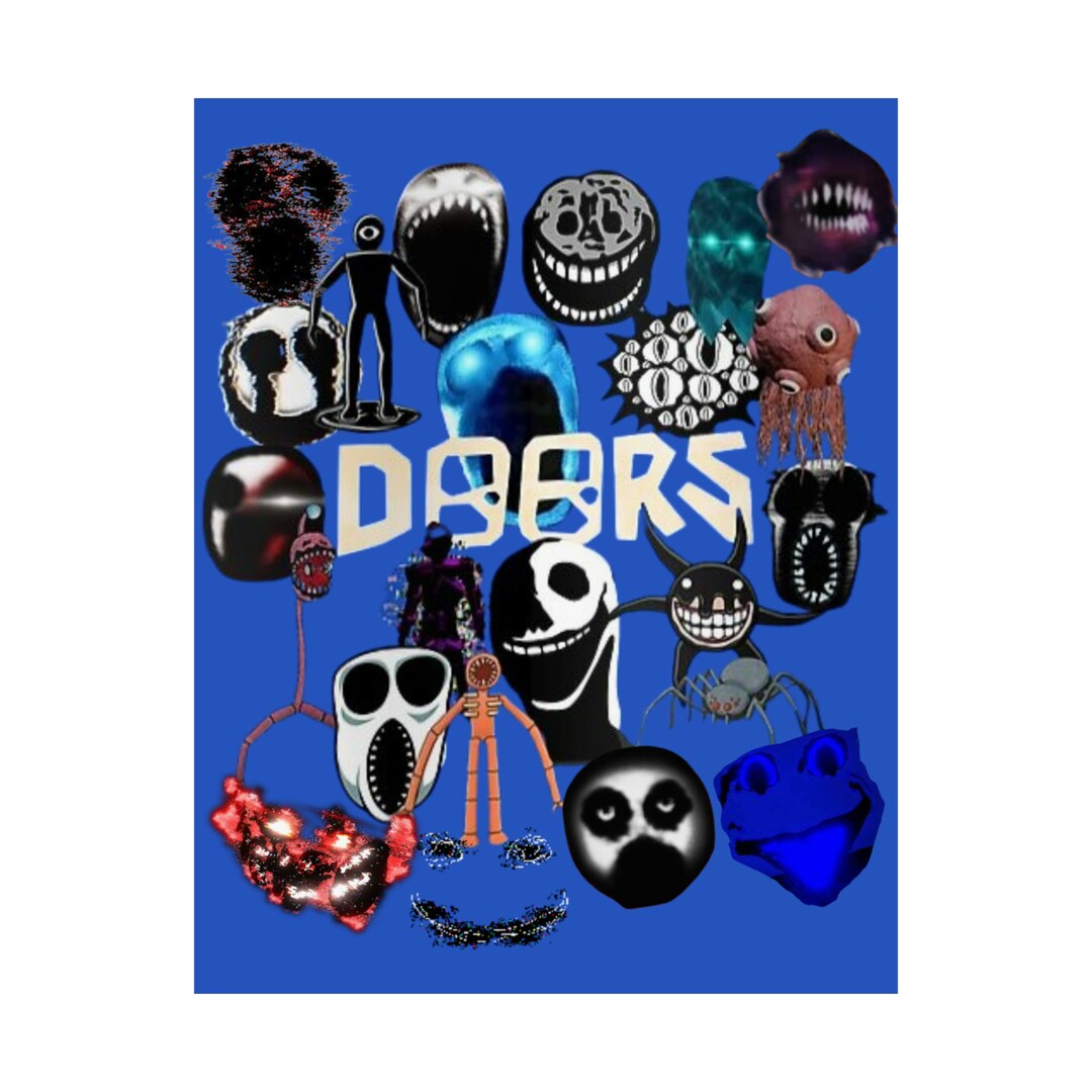 Roblox Doors Matte Vertical Poster - Etsy